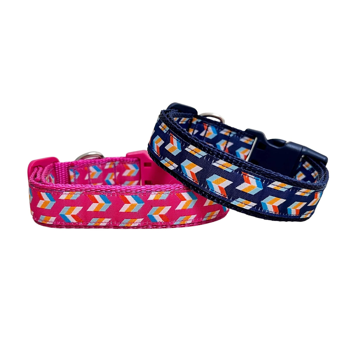 Herringbone Dog Collar - Hand Made by The Bark Side – Moondidley Pets