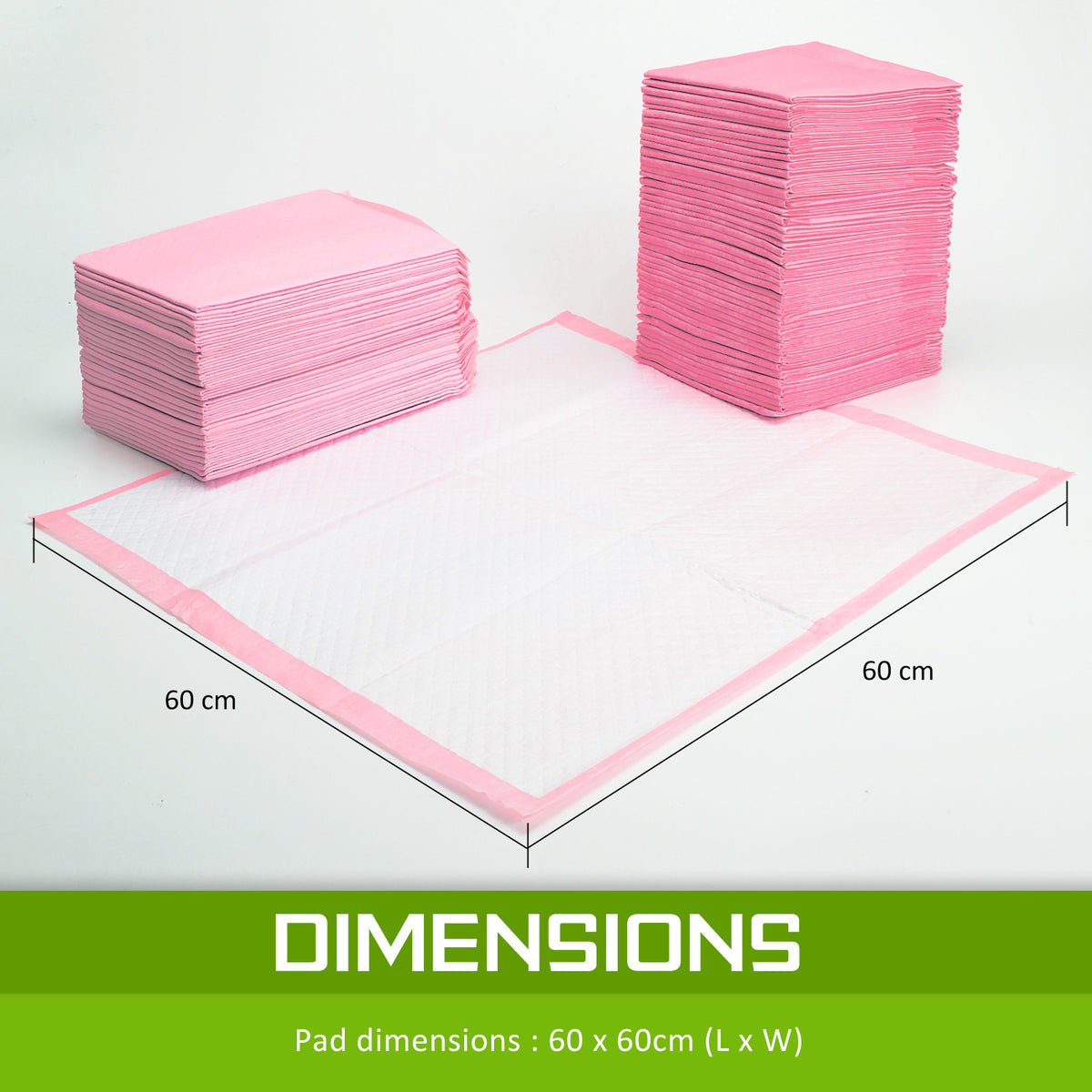 100pcs Pet Dog Cat Potty Training Toilet Mat Pads PINK – Moondidley Pets